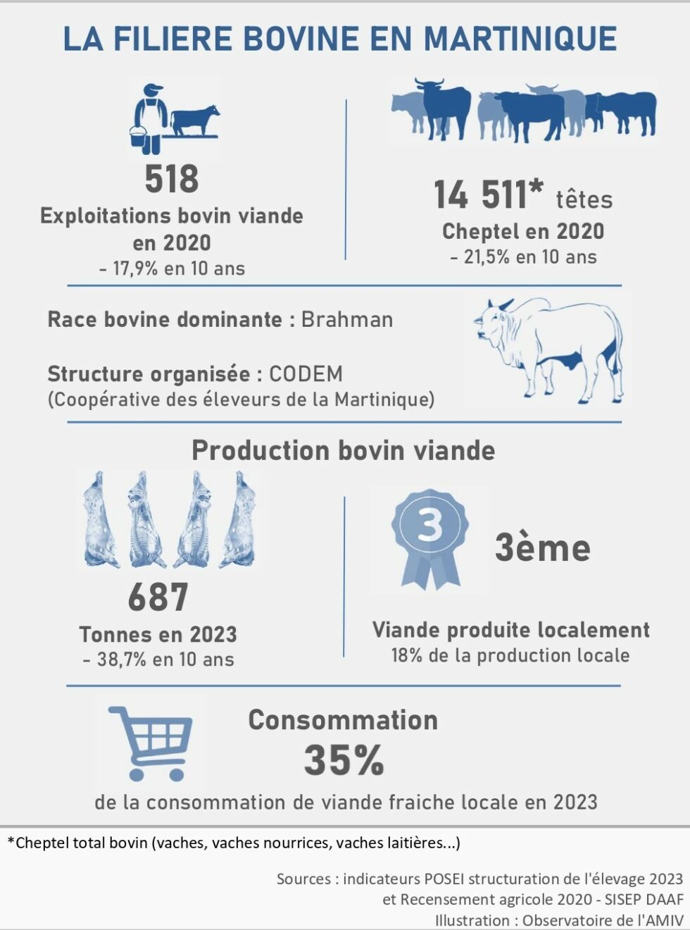 Tableau de bord de la filière bovine en Martinique - L'écho des viandes de Martinique